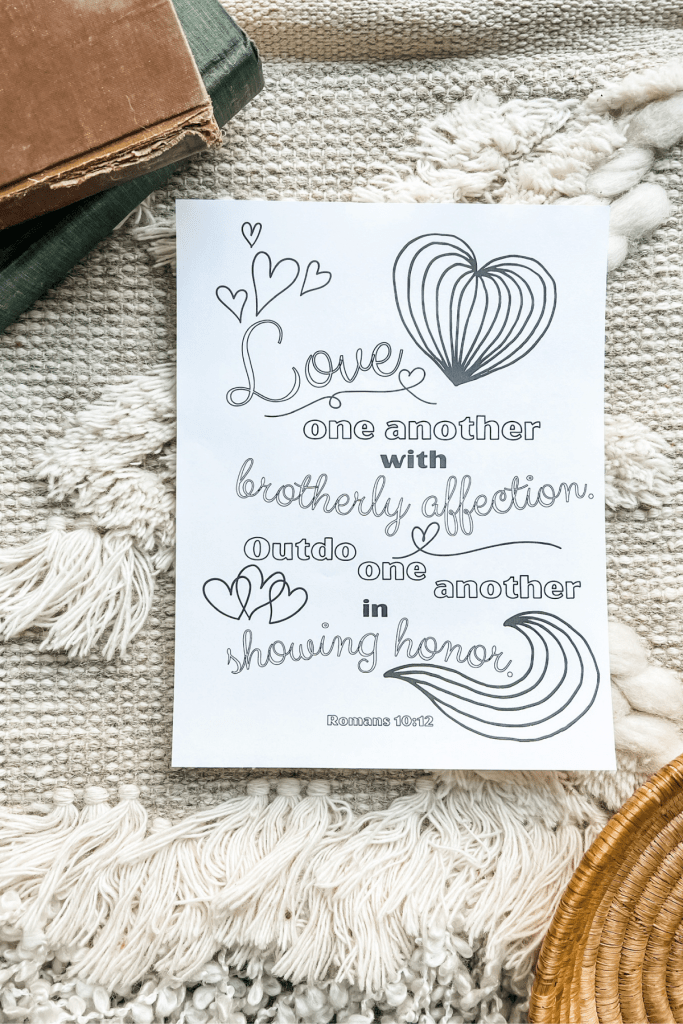 Romans 10:12 Coloring Page - Silo & Sage