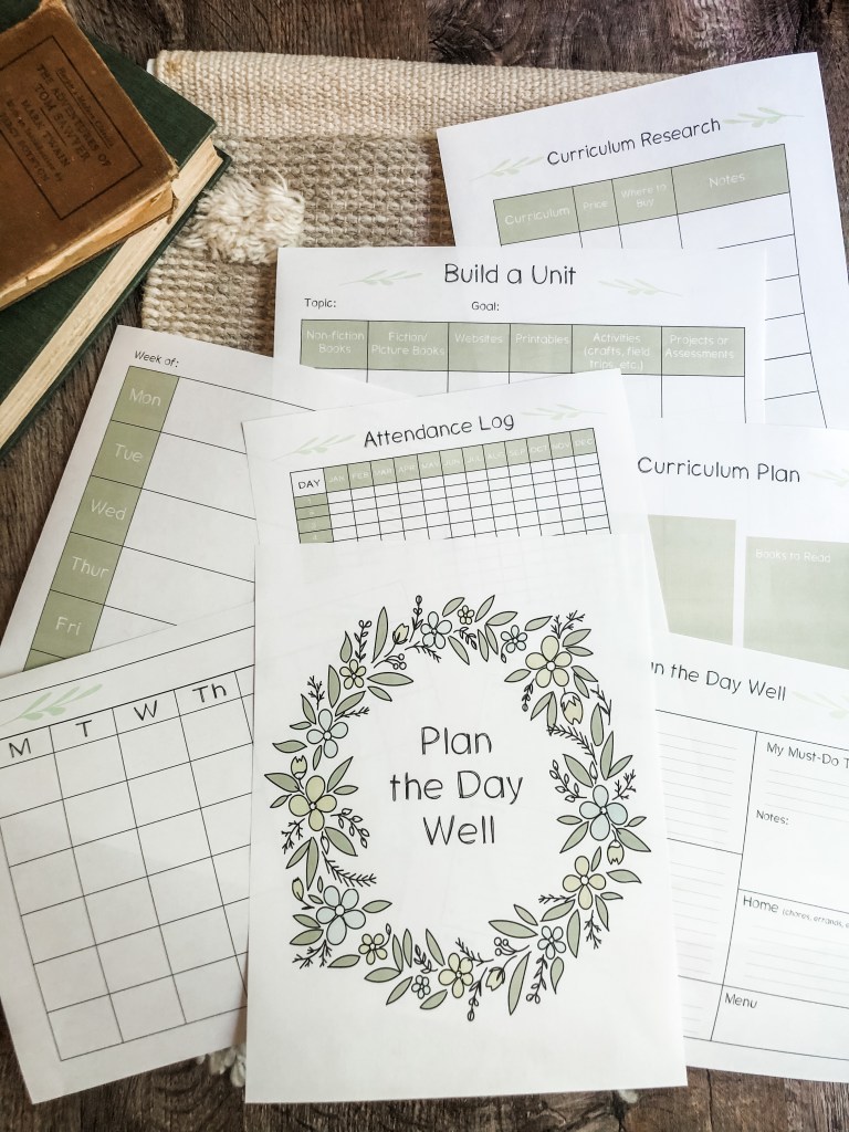 Plan the Day Well Complete Home + Homeschool Planner Pack - Silo & Sage