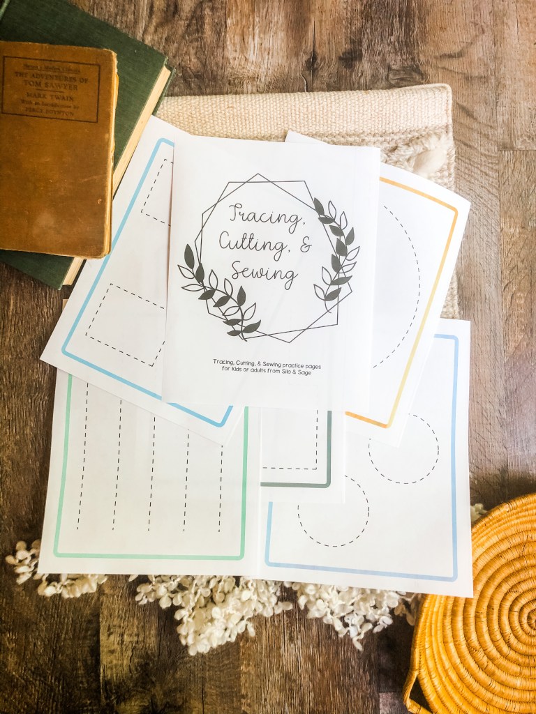 Tracing, Cutting, and Sewing Practice Cards - Silo & Sage